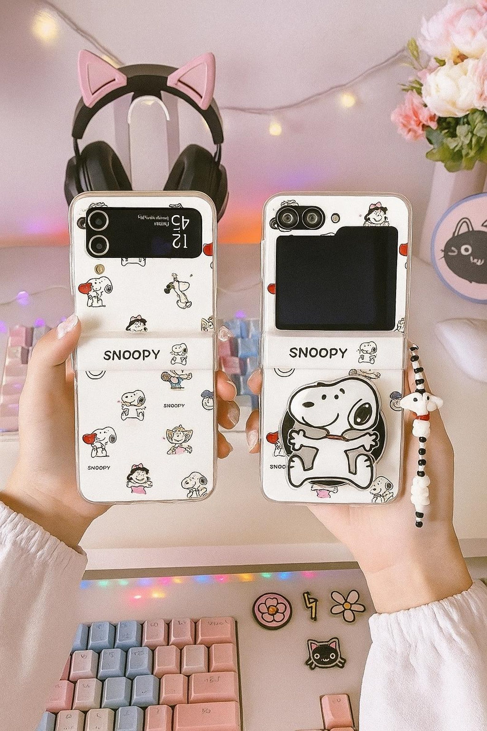 Snoopy & Charlie Brown Samsung Galaxy Z Flip Case | Magnetic Wireless ...