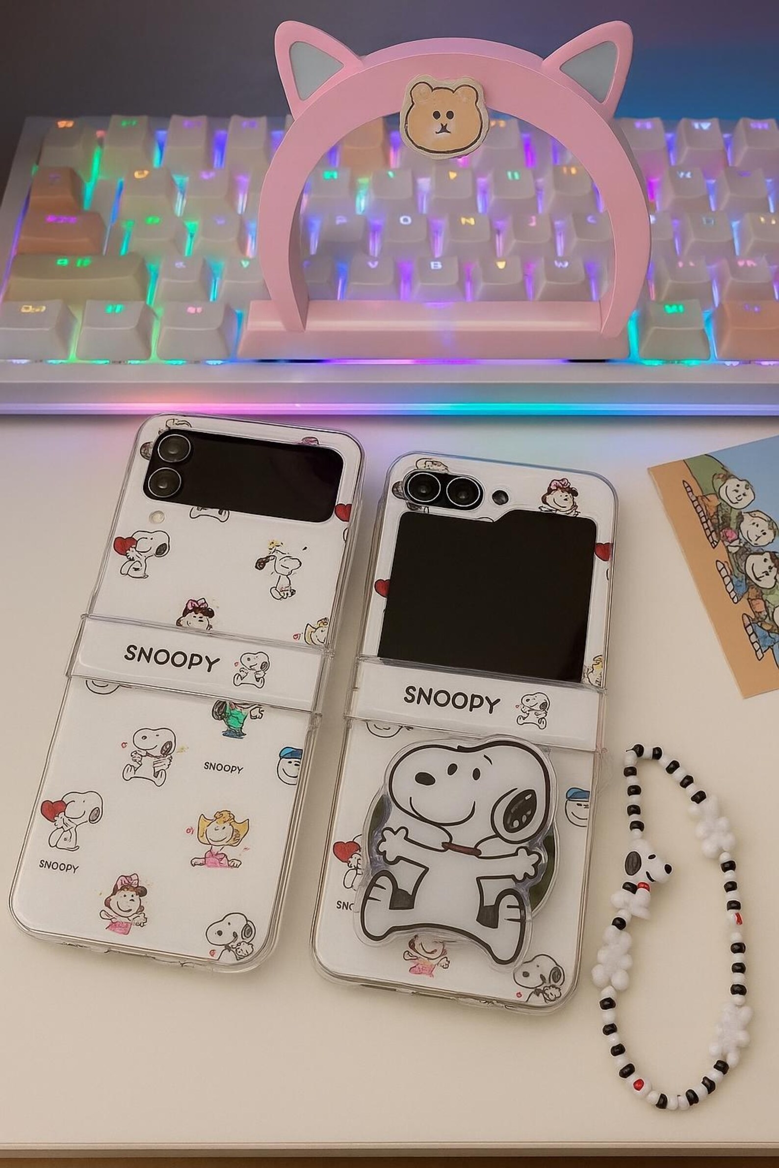 Snoopy & Charlie Brown Samsung Galaxy Z Flip Case | Magnetic Wireless ...