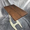 Iron C Table With Distressed Pine Top – Meridian – American Made by ...