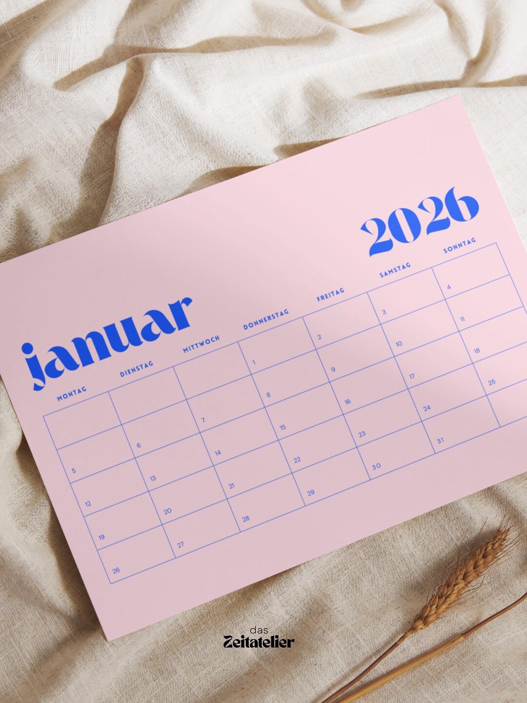 Afdrukbare kalender 2026 | Dopamine Decor | Kleurrijke maandelijkse ...