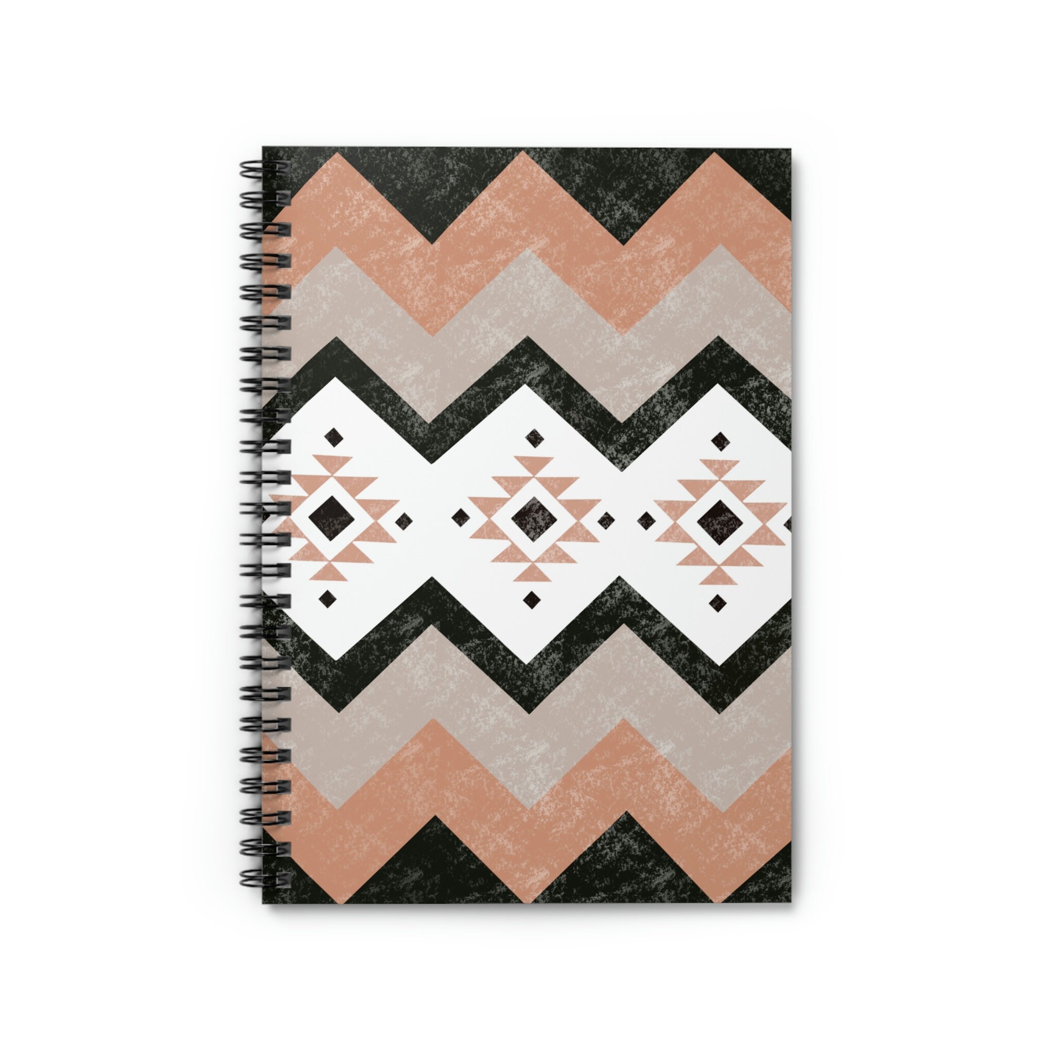 Black and Tan Aztec Modern Boho Western-southwest Journal Neutral Tones ...