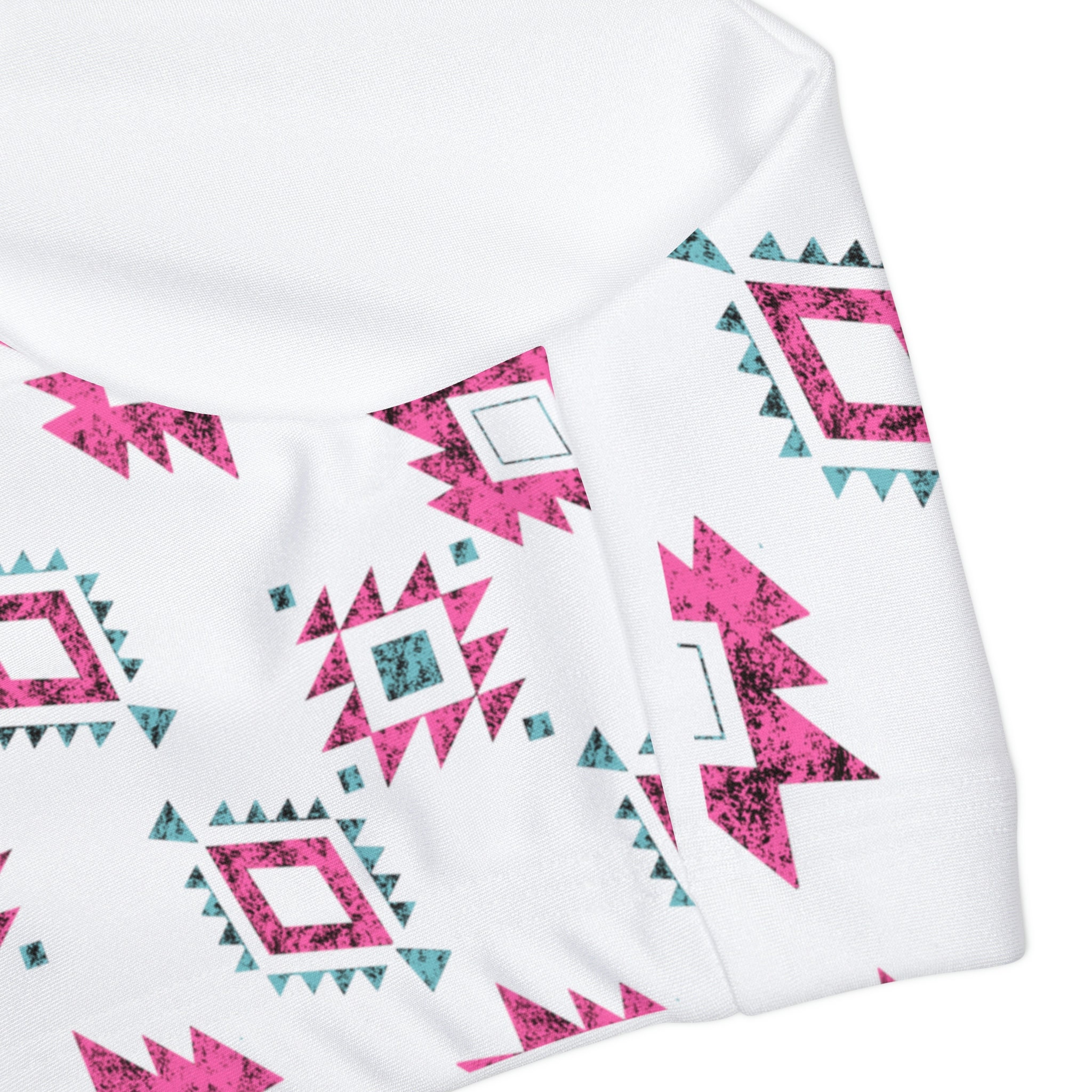 Girls Aztec Western Southwestern in White Two Piece Swimsuit Bathing ...