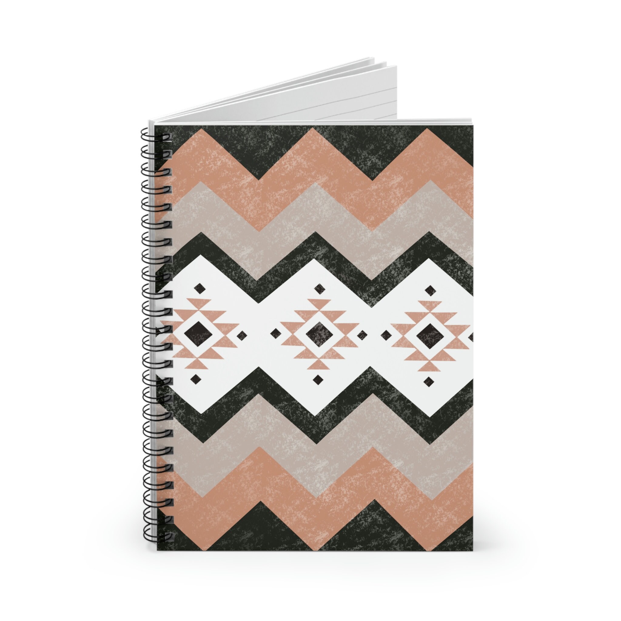 Black and Tan Aztec Modern Boho Western-southwest Journal Neutral Tones ...