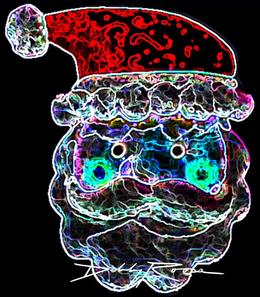 Christmas Santa Digital Art - Etsy