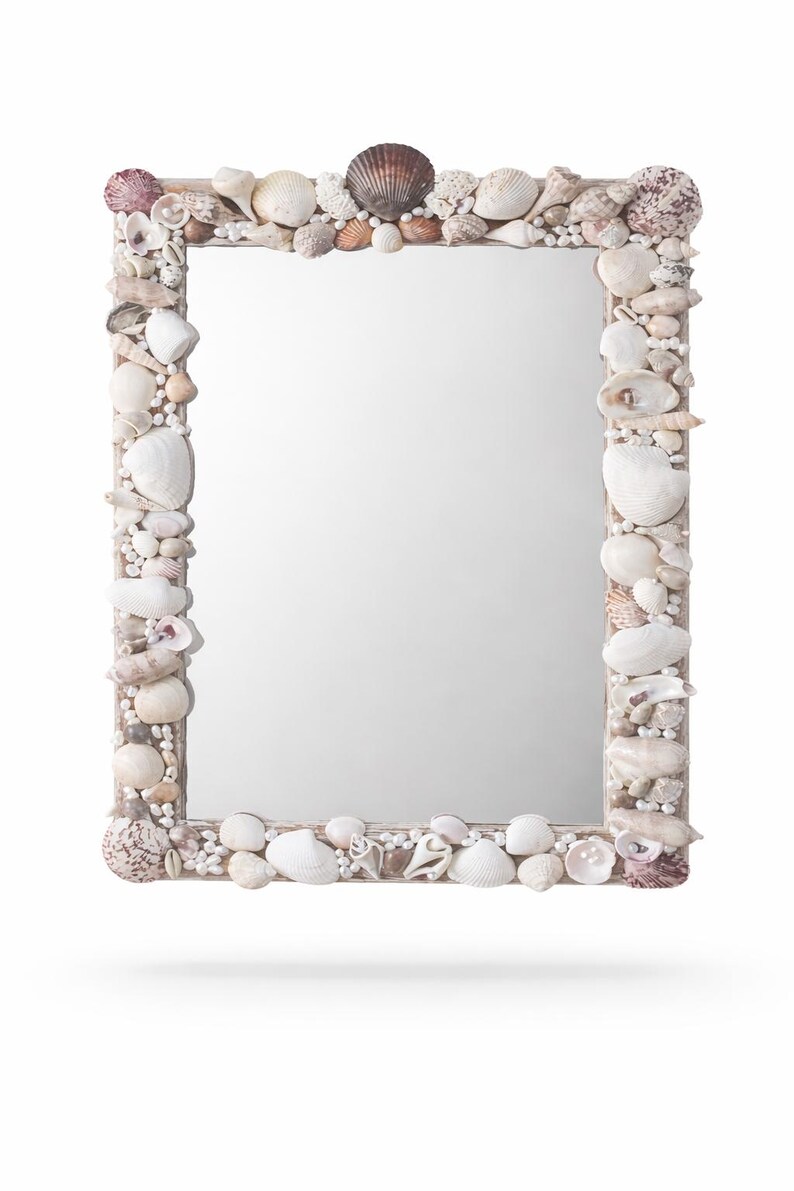 Large Seashell Mirror - Etsy