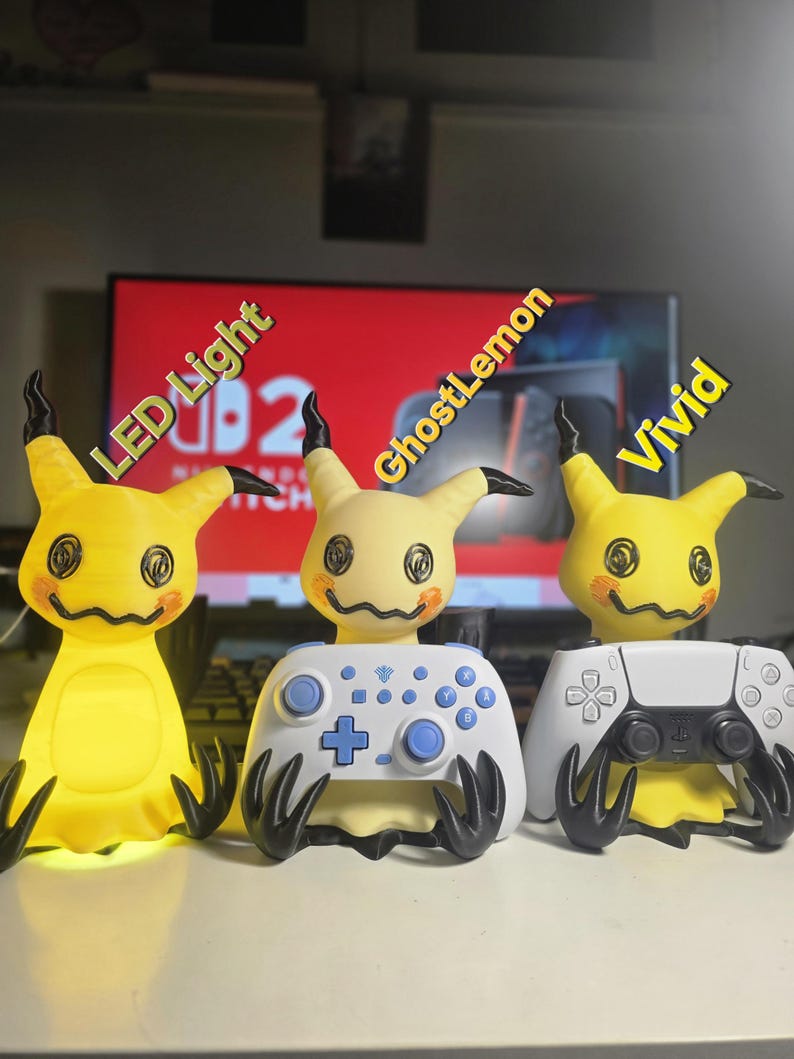 Mimikyu Controller Holder & Stand, Ghost Type Fan Art Gaming Accessory ...