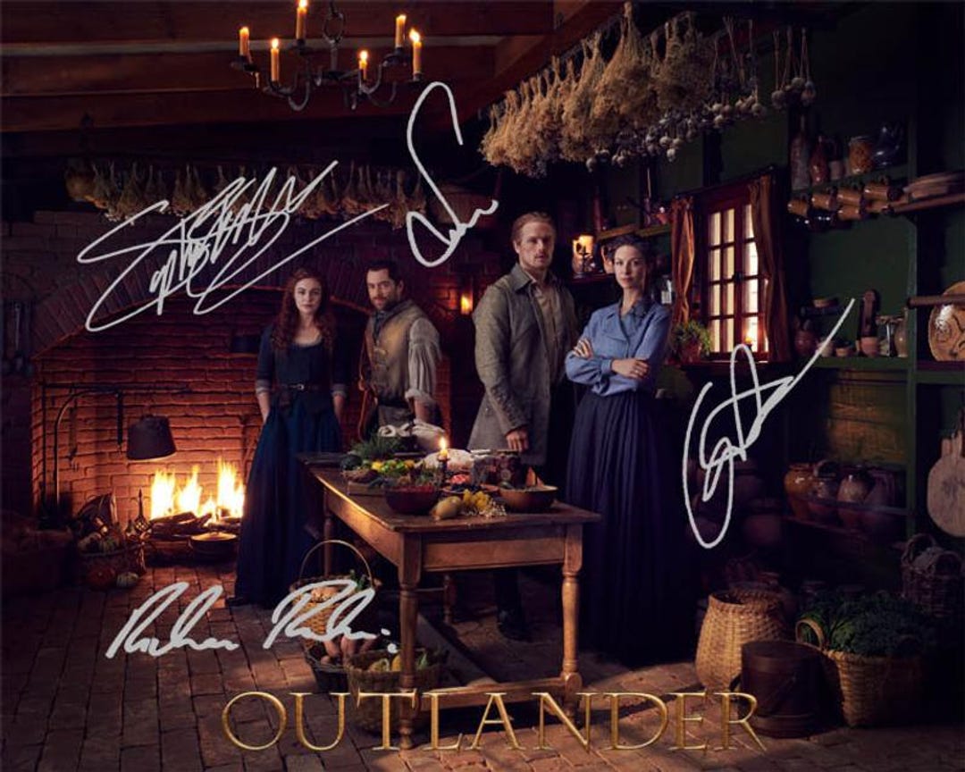 Outlander TV Show Cast Signed Photo Poster, Jamie and Claire Print - Etsy