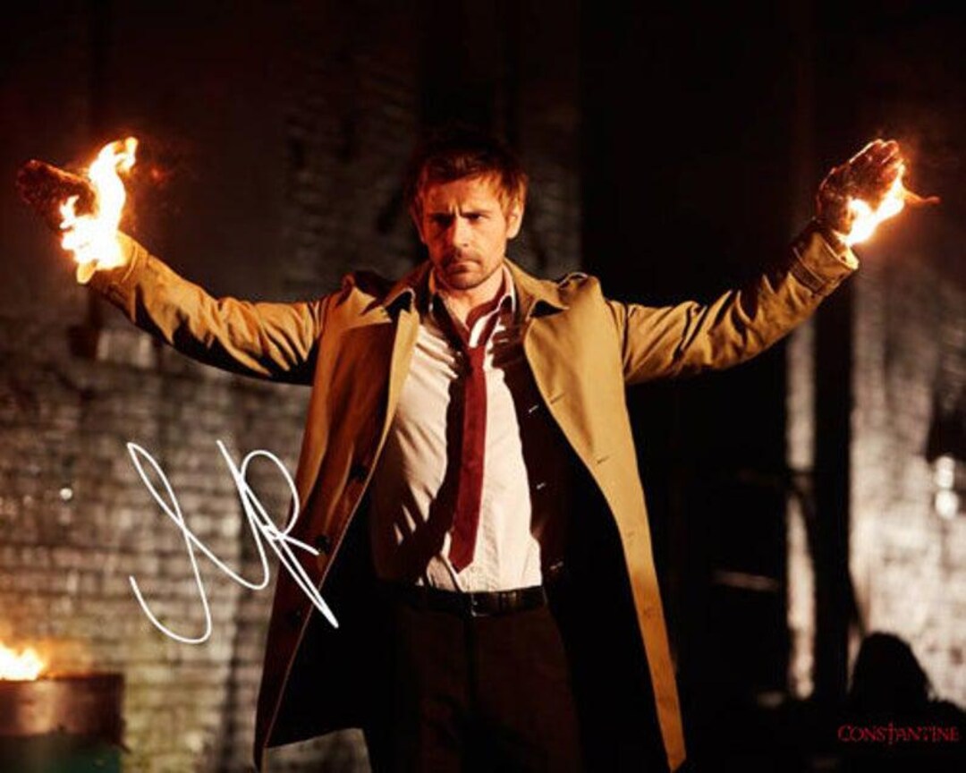 John Constantine Fire Hands Photo, Hellblazer DC Comics Art, Autograph ...