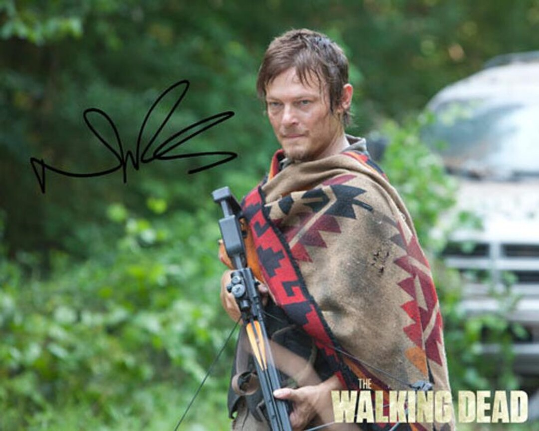 Rick Grimes Walking Dead Signed Photo Print, Zombie Apocalypse Survivor ...