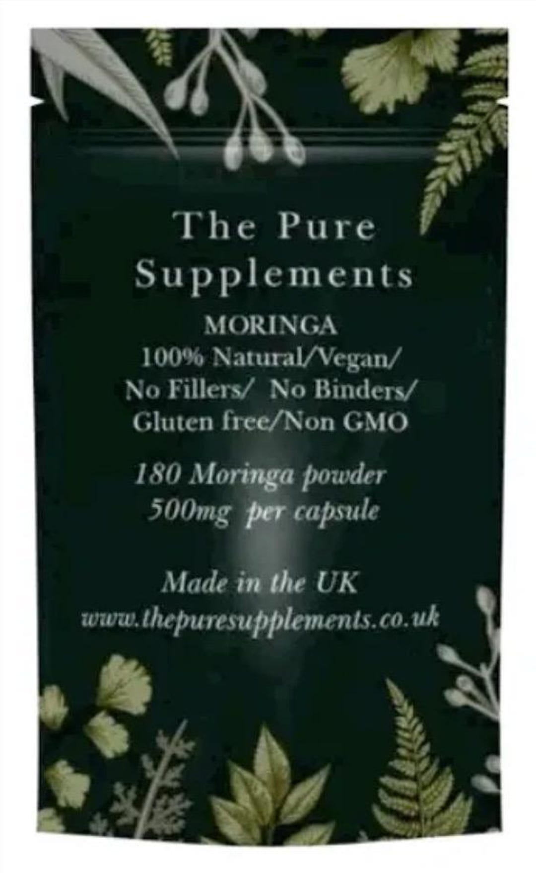 Pure Moringa Capsules, Vegan, Gluten-free, Non-gmo - Etsy