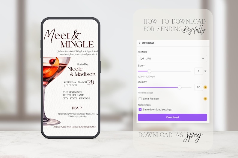 Girls Night Invitation, Girls Night Out Invite, Editable Printable ...