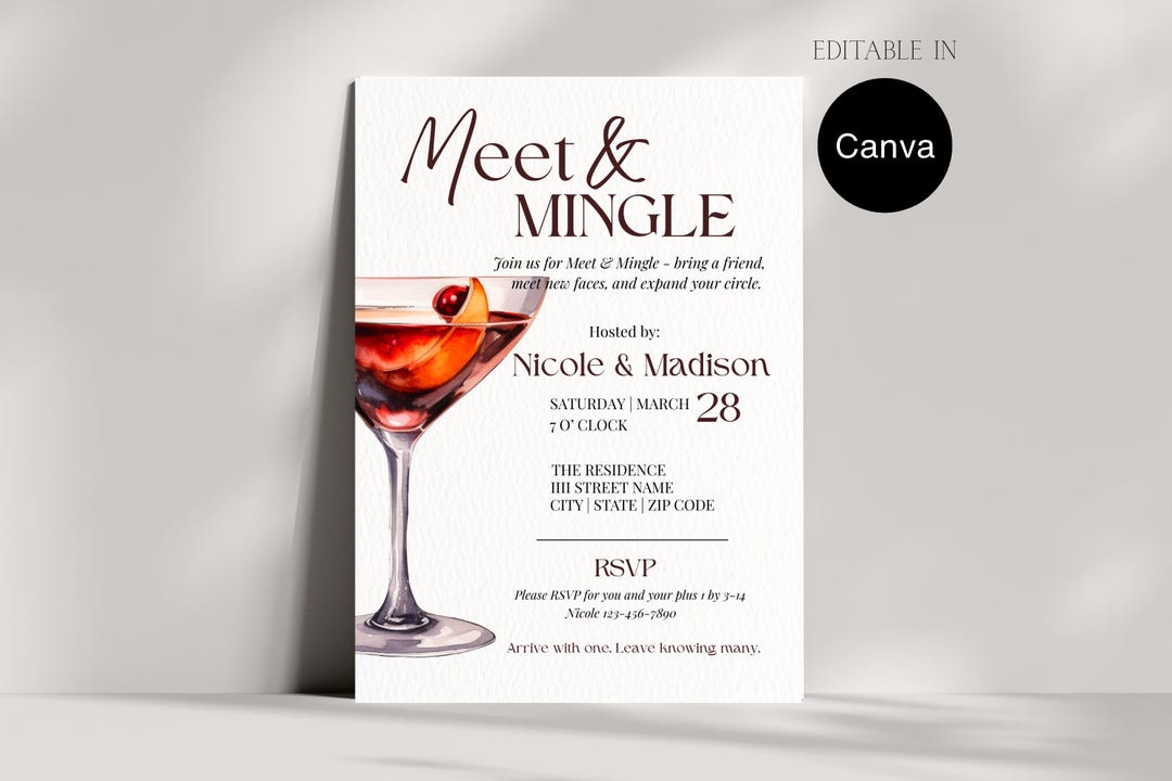 Girls Night Invitation, Girls Night Out Invite, Editable Printable ...