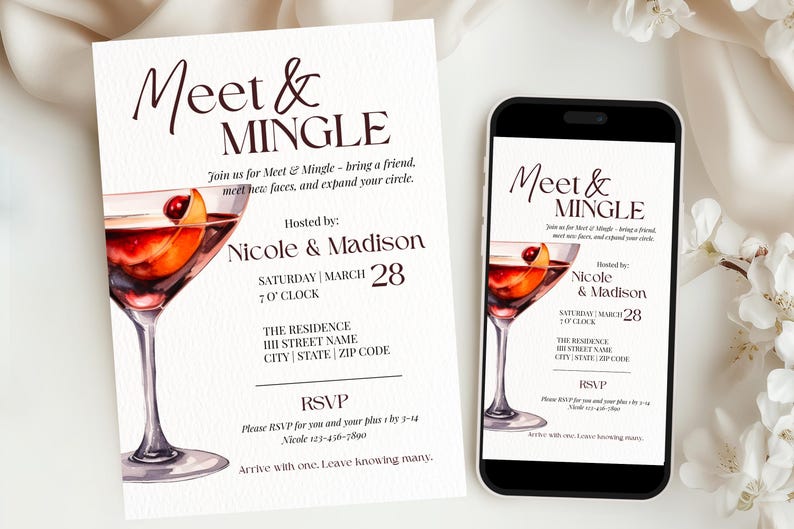 Girls Night Invitation, Girls Night Out Invite, Editable Printable ...