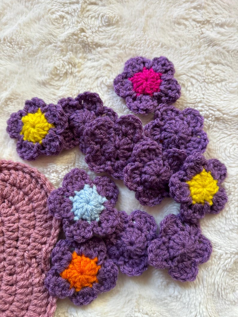 Crochet Flower Memory Game Pattern, PDF Game Pattern, Crochet Memory ...