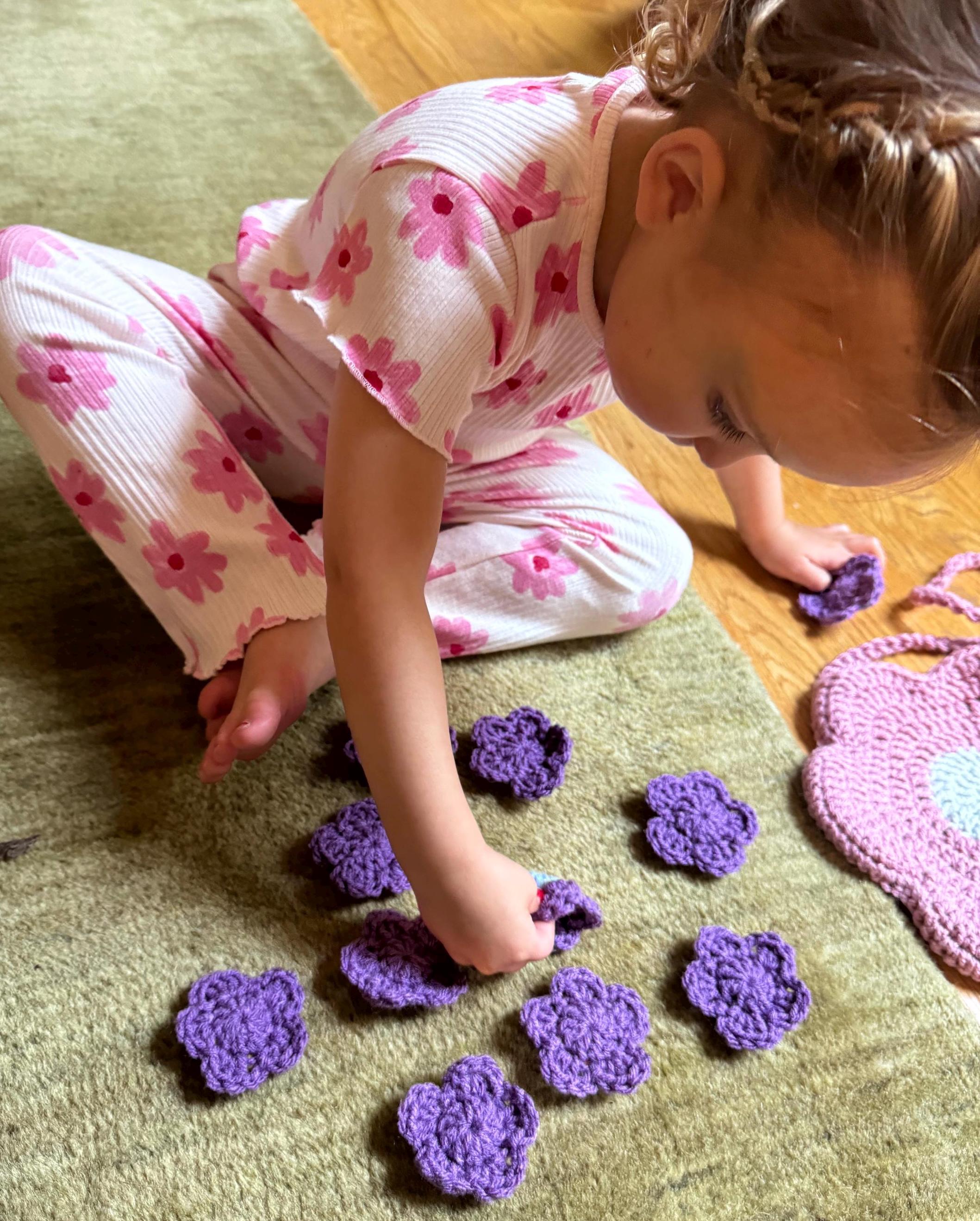 Crochet Flower Memory Game Pattern, PDF Game Pattern, Crochet Memory ...
