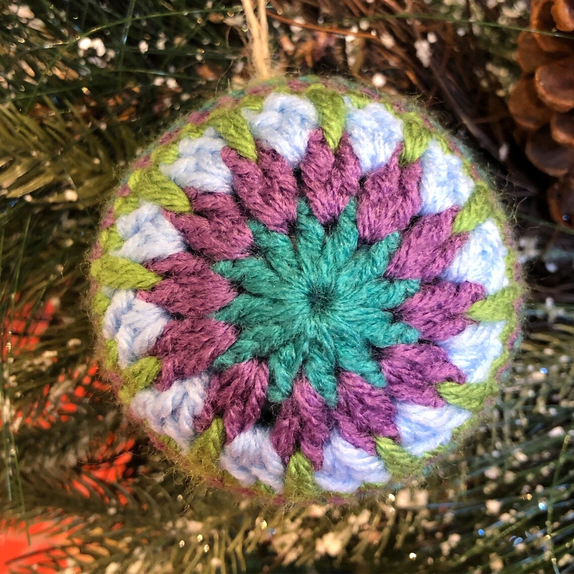 Crochet Ornament Pattern, Christmas Ornament Pattern, Patron Para ...