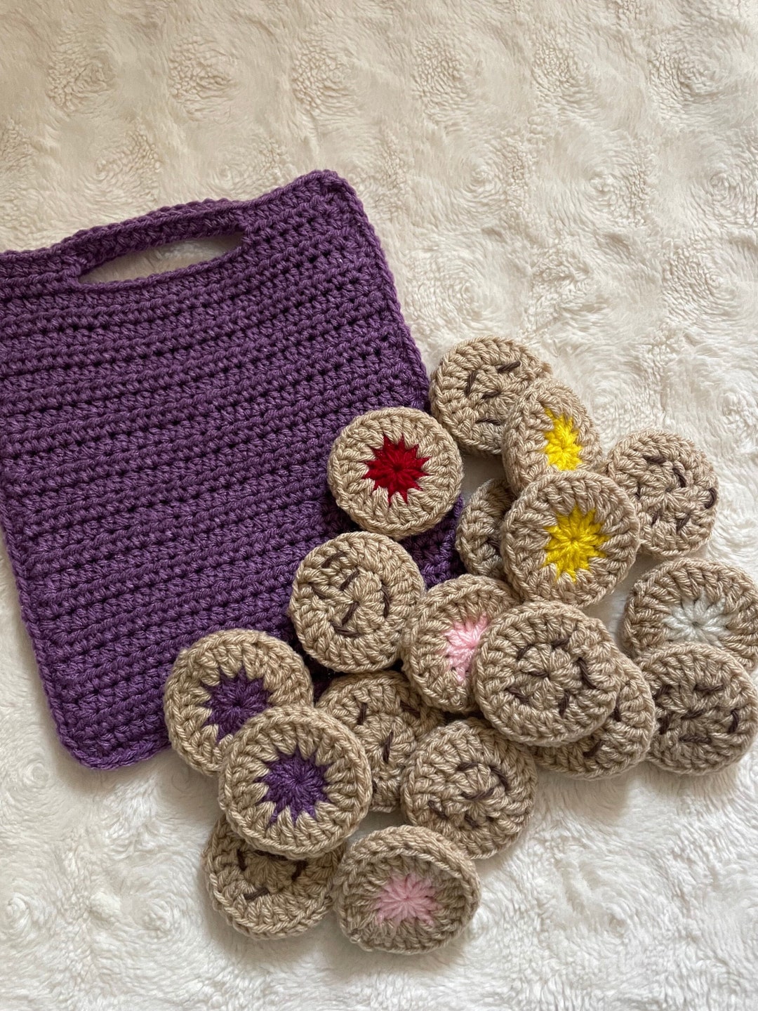 Crochet Memory Game Pattern, PDF Game Pattern, Crochet PDF Cookie ...