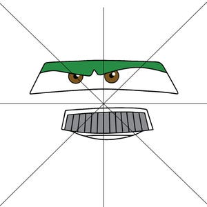 Chick Hicks Face SVG Png Dxf Eps Clipart Logo, Cars SVG Cartoon Clipart ...