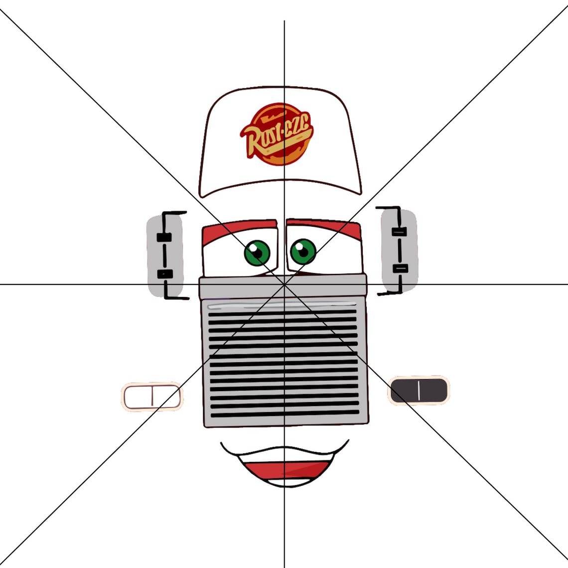 Mack Cars Face SVG Png Dxf Eps Clipart Logo, Cars Mack Truck SVG ...