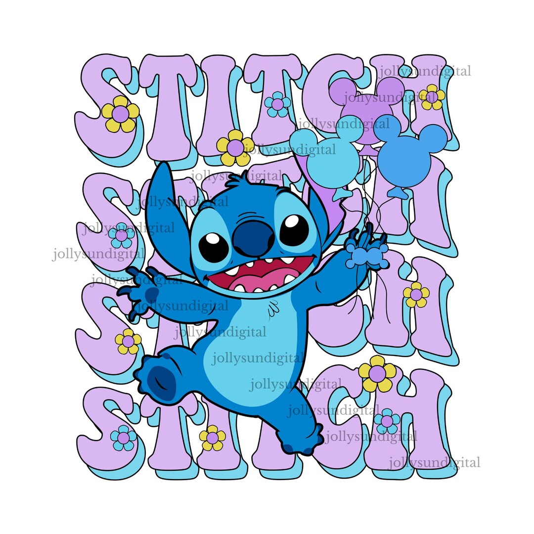 Stitch Digital Svg, Stitch Clipart, Stitch Eps, Cute Stitch Svg, Cut ...