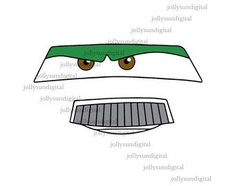 Chick Hicks Face SVG Png Dxf Eps Clipart Logo, Cars SVG Cartoon Clipart ...