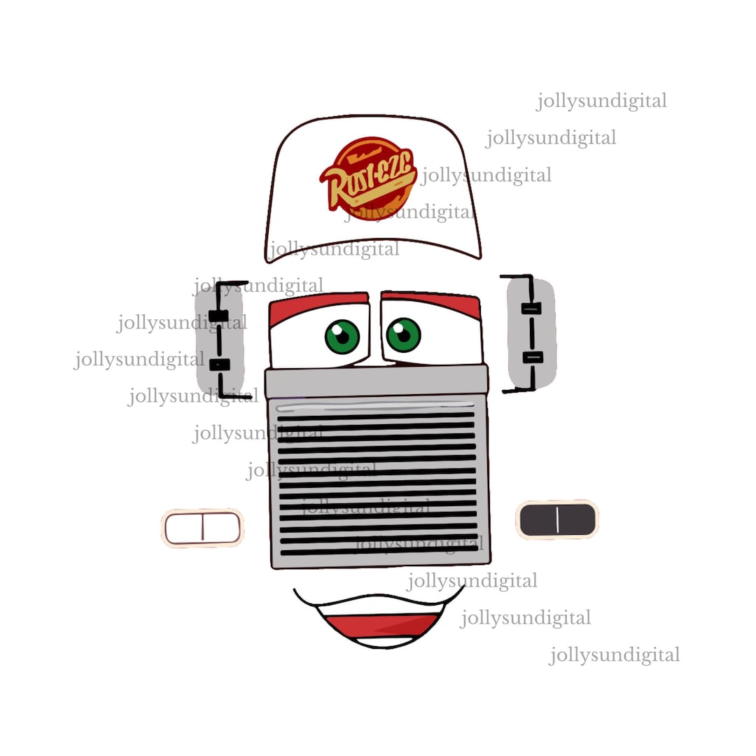 Mack Cars Face SVG Png Dxf Eps Clipart Logo, Cars Mack Truck SVG ...