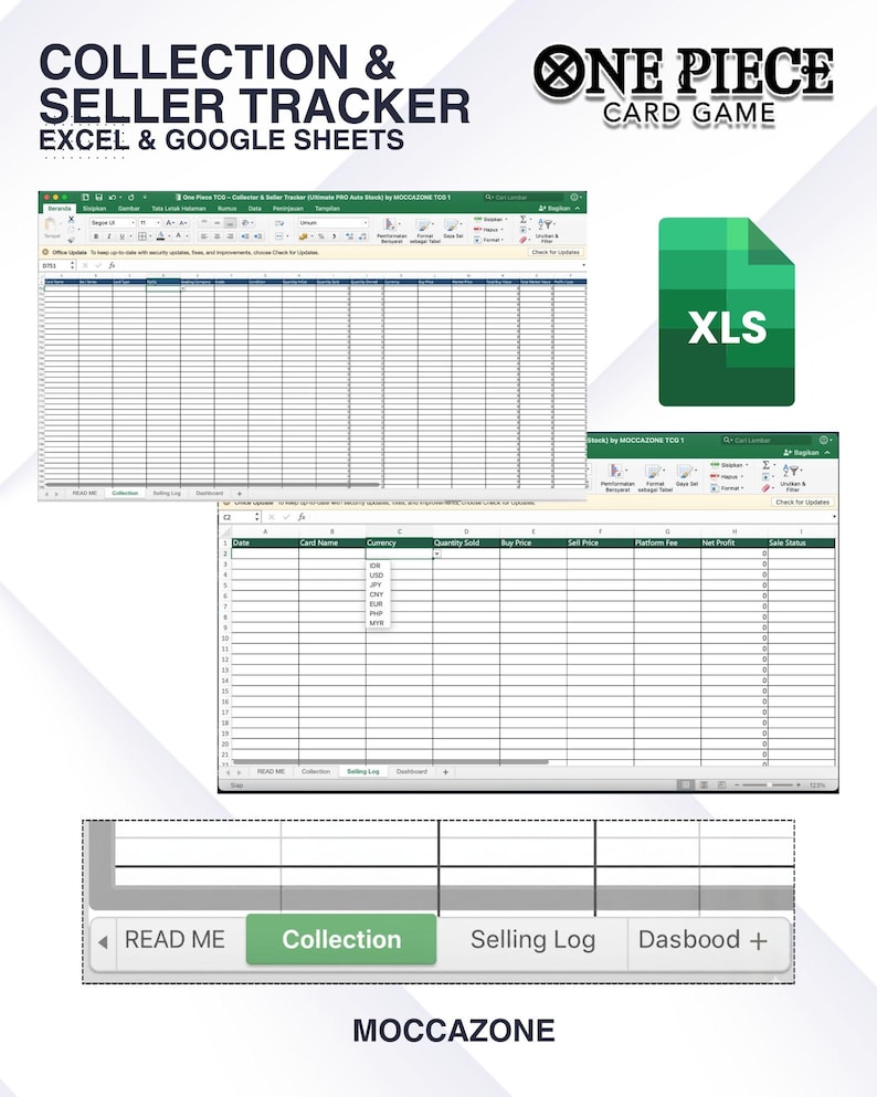 Excel One Piece TCG Collector / Seller Tracker Pro Edition - Google ...