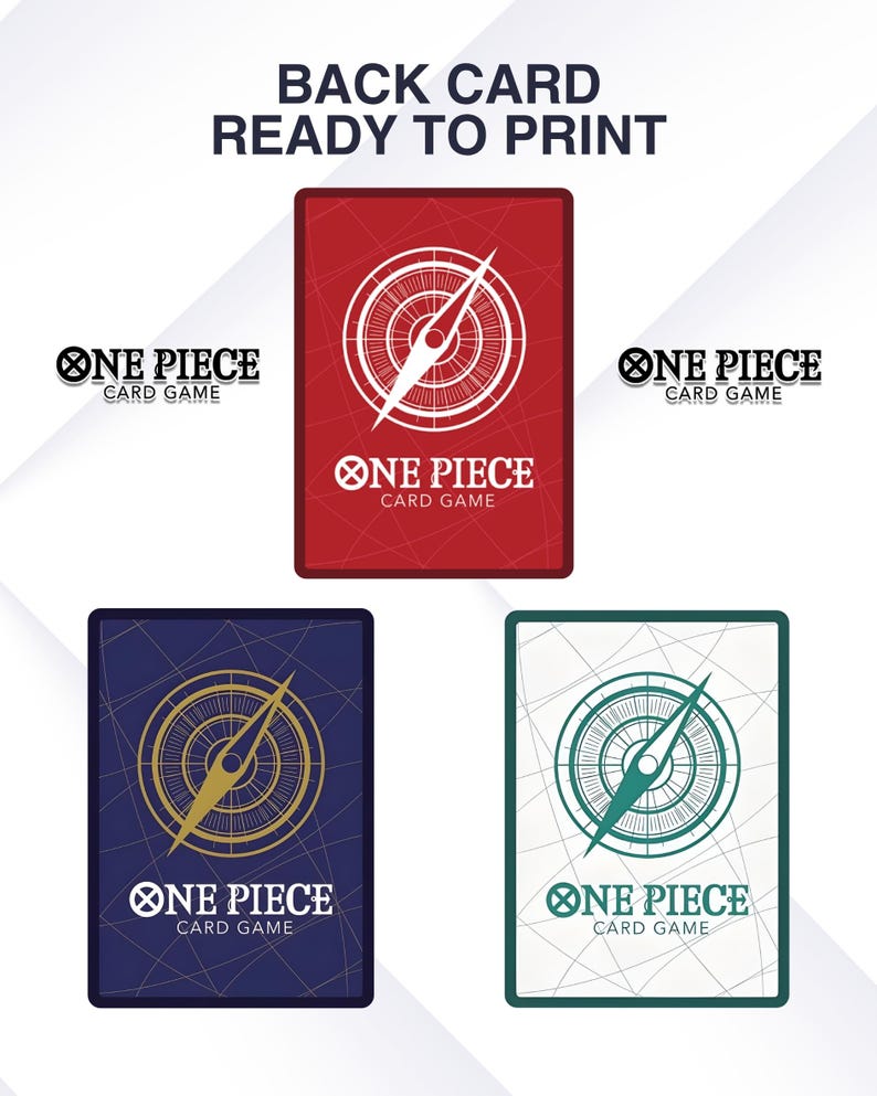 Bundle Anime One Piece Card Template, Editable Canva Design (digital ...