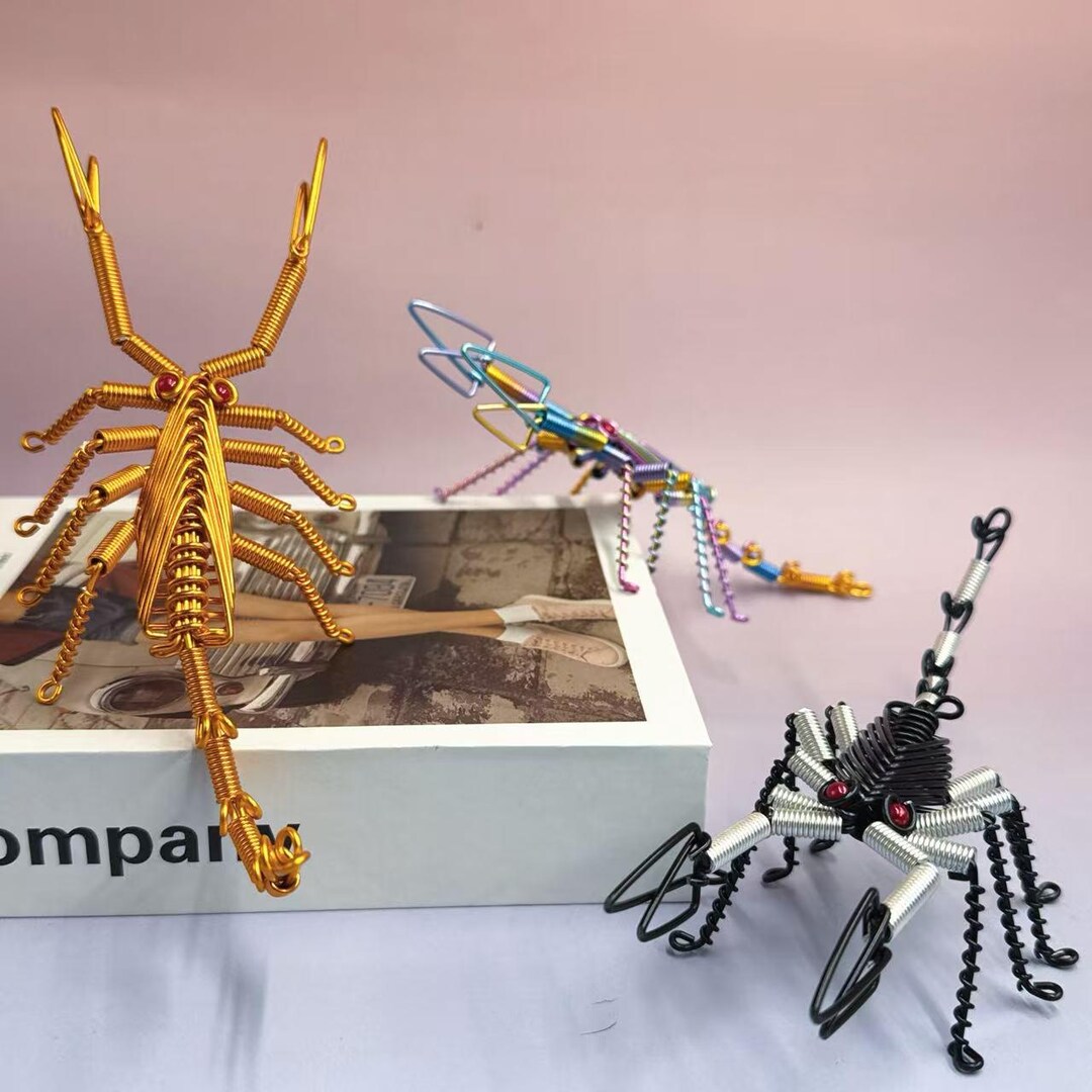 Handmade Aluminum Wire Scorpion Sculpture, Gothic Insect Decor - Etsy