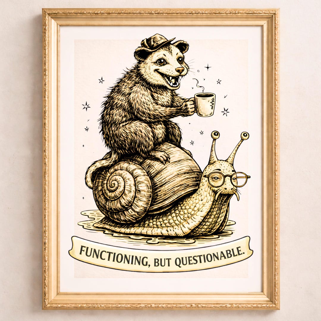 Functioning but Questionable Transparent PNG SVG, Funny Raccoon on ...