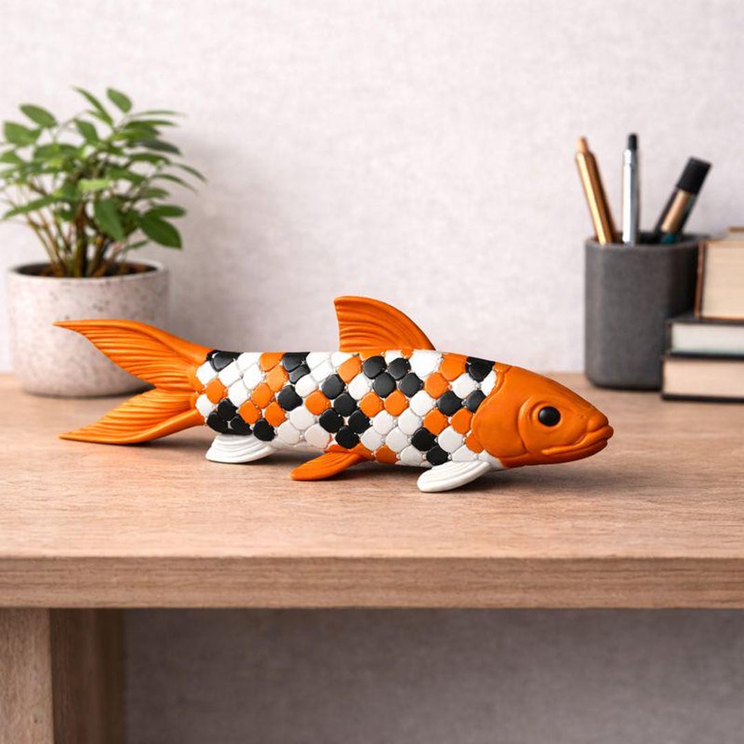 Articulating Koi Fish – Good Luck Decor for Lunar New Year, Japanese ...