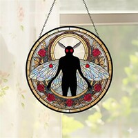 Chibi Mothman Stained Glass Night Light (made to Order) - Etsy