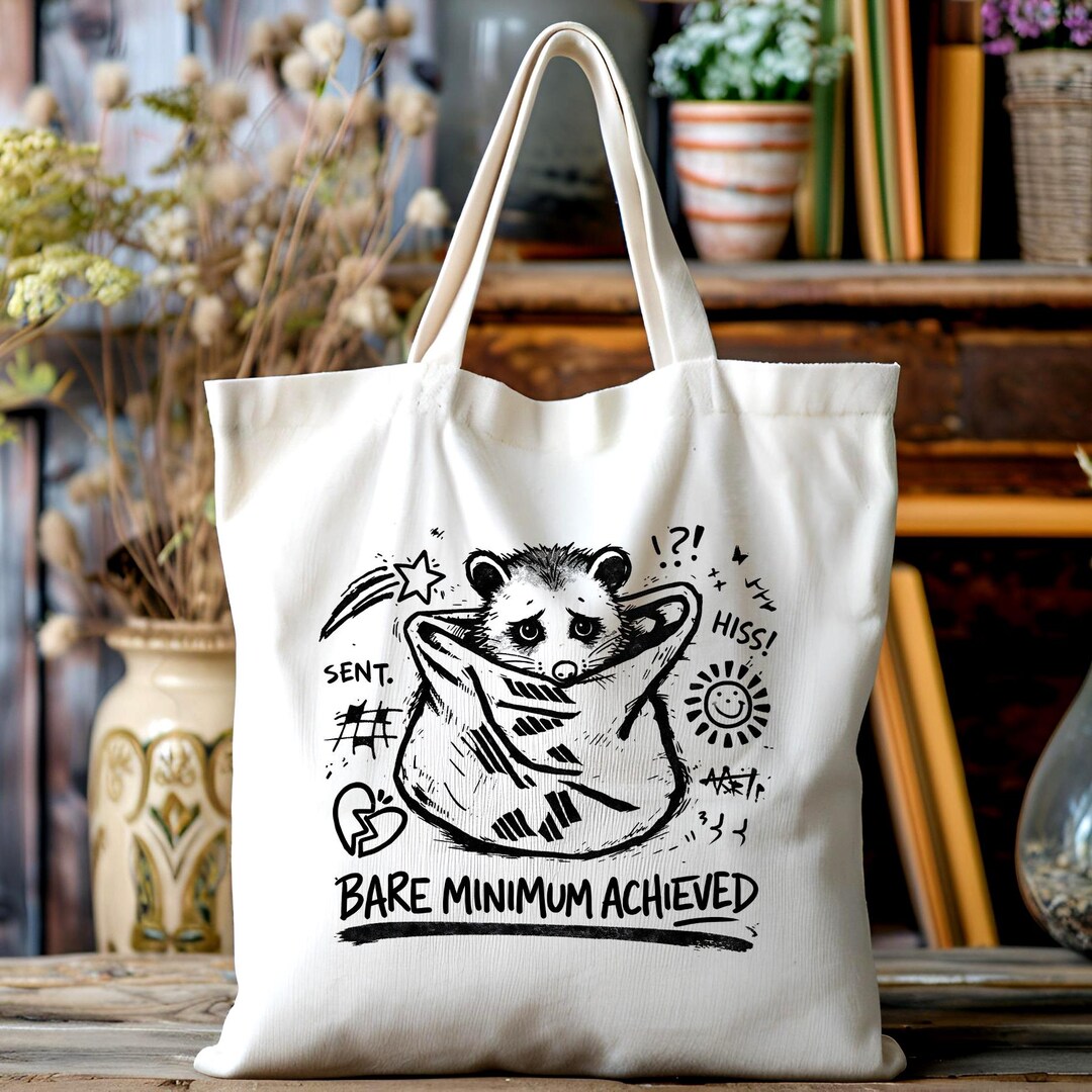 Funny Possum Bare Minimum PNG, Sarcastic Animal Design (digital ...