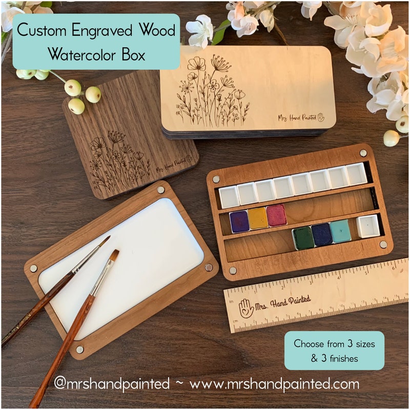 Watercolor Paint Box - Etsy