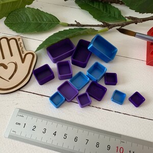 Sampler Variety Pack - PLA Bioplastic 3D Printed Watercolor Pans - Full ...