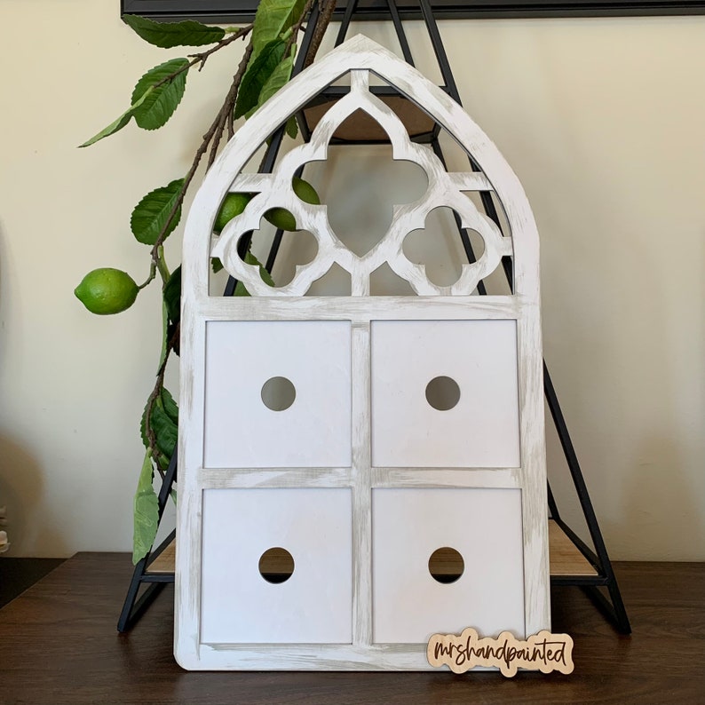 Laser Cut File Arched Window Interchangeable Sign Backer | Etsy