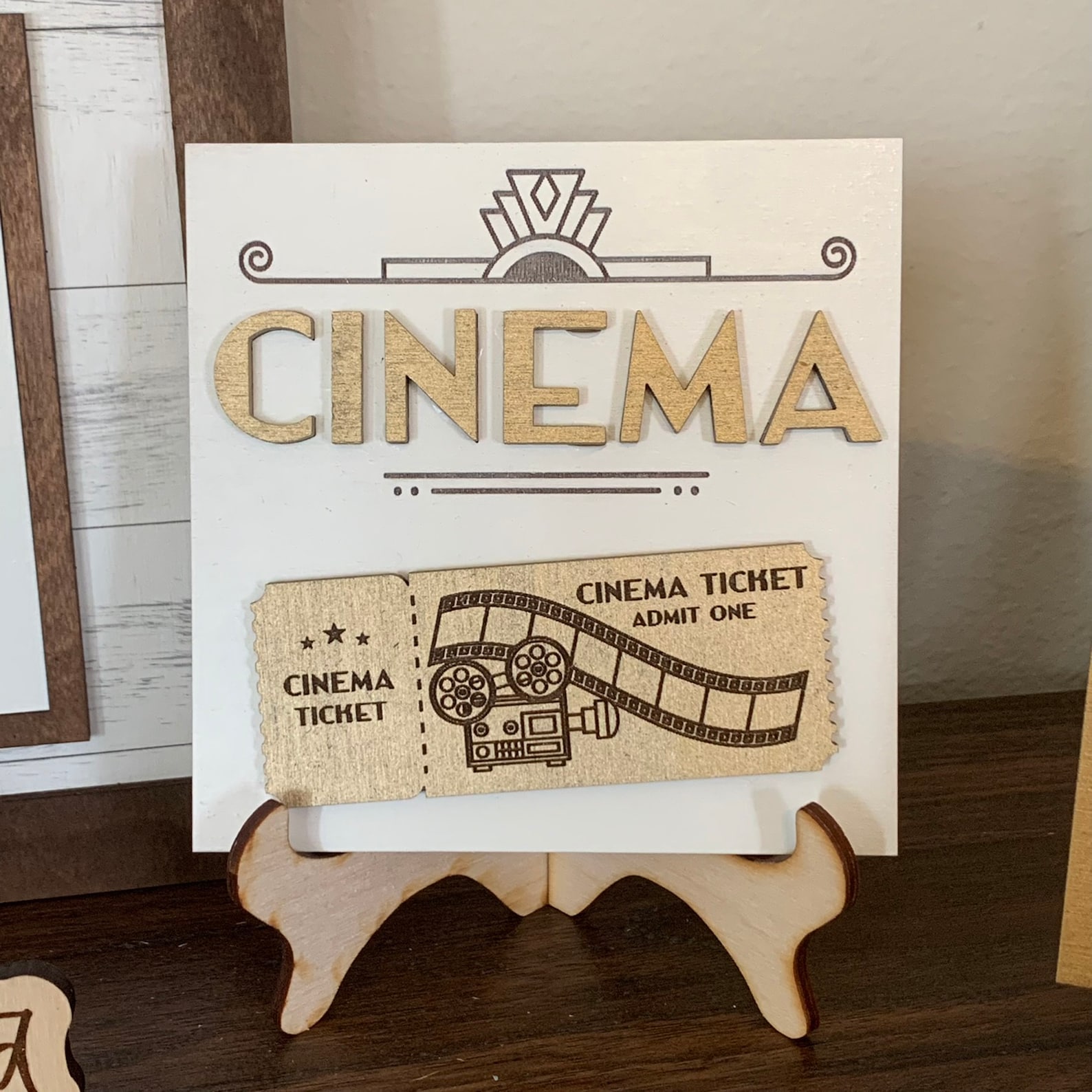 Retro Movie Theater - Interchangeable Sign Tiles - DIGITAL Download Svg ...