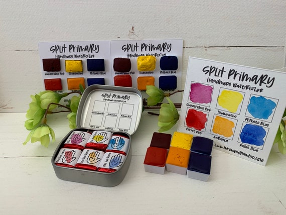 Handmade Watercolor Paints SPLIT PRIMARY Artisan Paint - Etsy