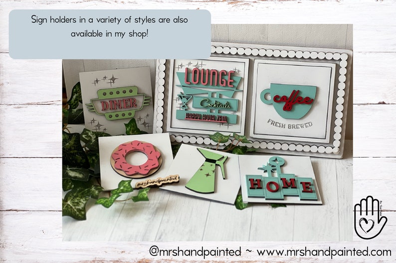 Laser Cut File Retro Coffee Shop Interchangeable Sign Tiles - Etsy