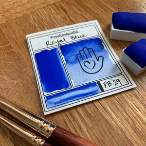 Handmade Watercolor Paints - ROYAL BLUE - Half Pans & Full Pans ...