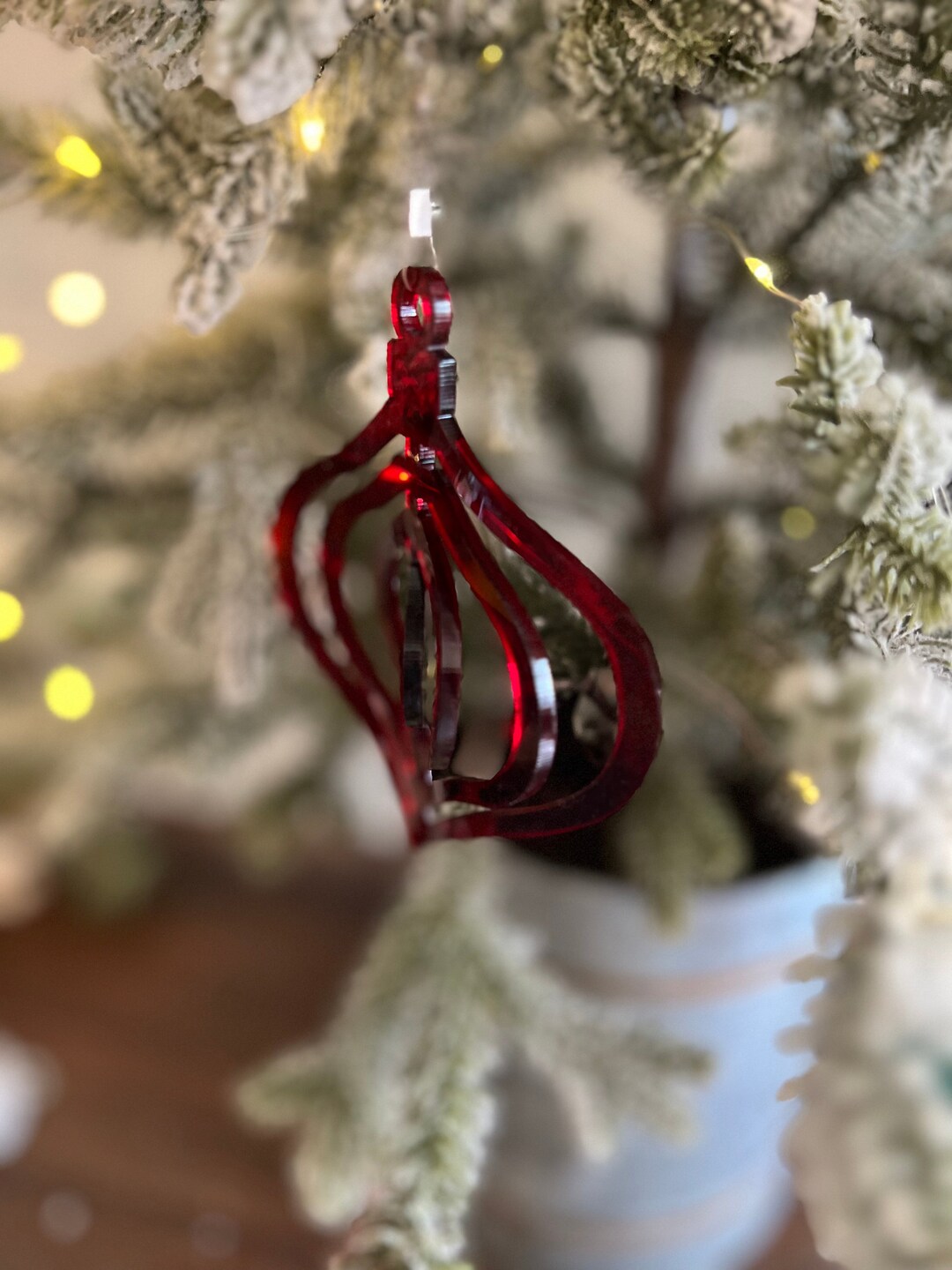 Retro Bauble Acrylic Spinner Ornament / Suncatcher - Etsy