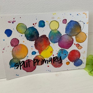 Handmade Watercolor Paints SPLIT PRIMARY Artisan Paint Palette, Set of ...