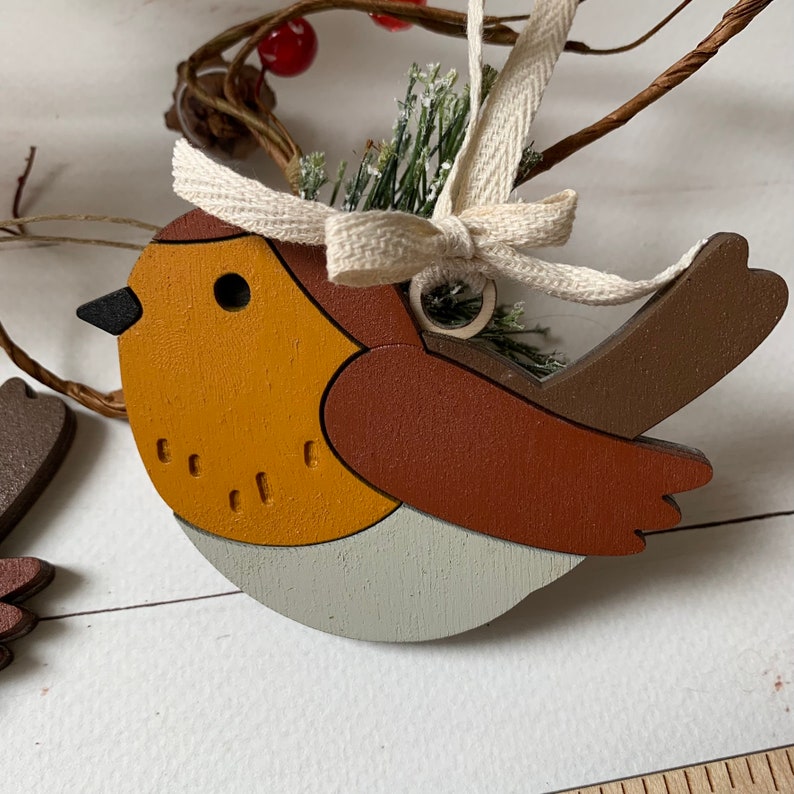 Digital Cut File Laser Cut Ornament Robin Red Breast - Etsy