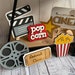 Retro Movie Theater - Movie Night Theme Tiered Tray Decor - Laser Cut ...