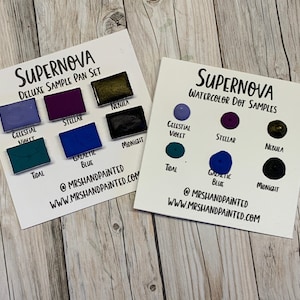 Handmade Watercolor Paints - SUPERNOVA - Artisan Paint Palette, Set of ...