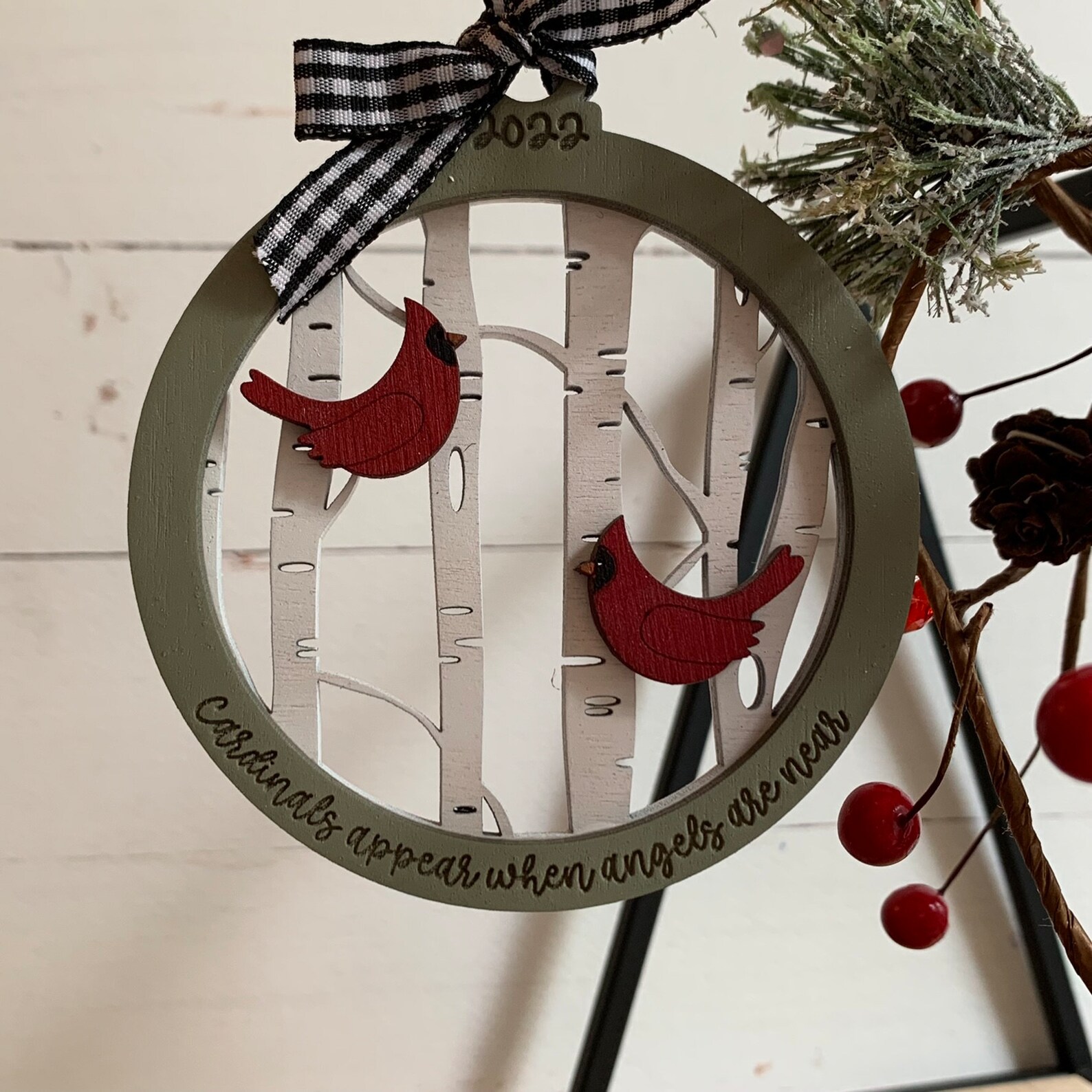 Digital Cut File Laser Cut Ornament Cardinal Ornaments - Etsy