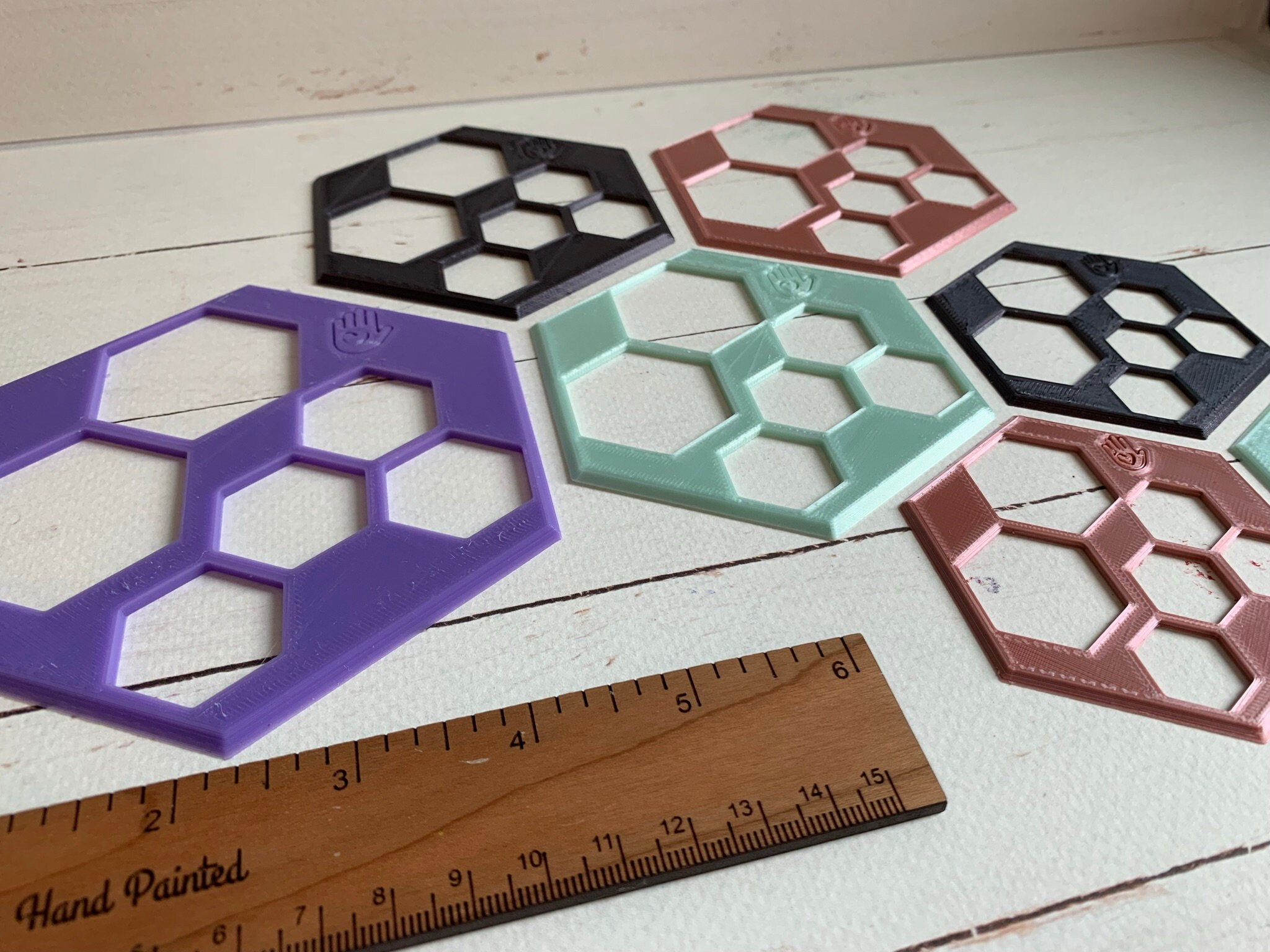 Hexagon Tracing / Drawing Template - PLA Bioplastic 3D Printed, Drawing ...