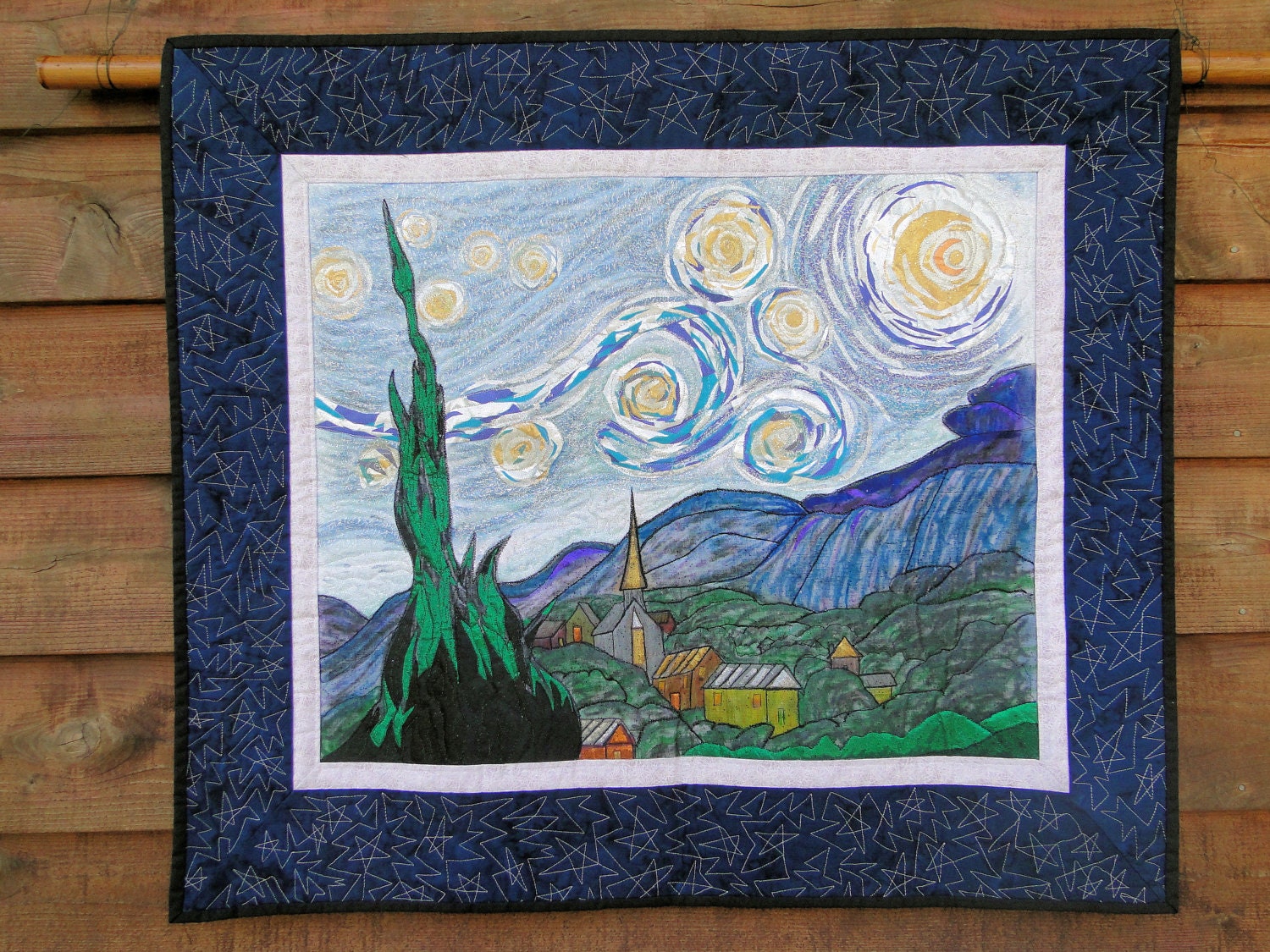 Starry Night Art Quilt - Original Design Wall Art AQS Quilt Shows and ...
