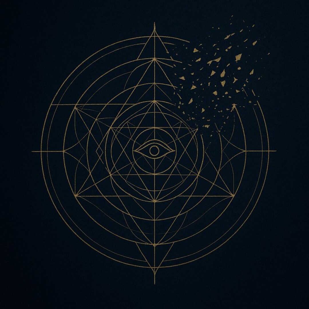 Sacred Geometry of Impermanence – Japanese Esoteric Mandala, Gold on ...