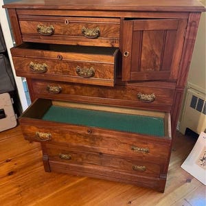 Antique Oak Bonnet, Hat, Dresser, Very Fine Condition NY Pick up Only ...